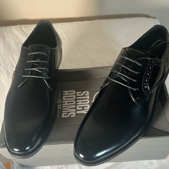 Stacy Adams | Shoes | New Stacy Adams Graham Black Dress Shoe Size 8 2 ...